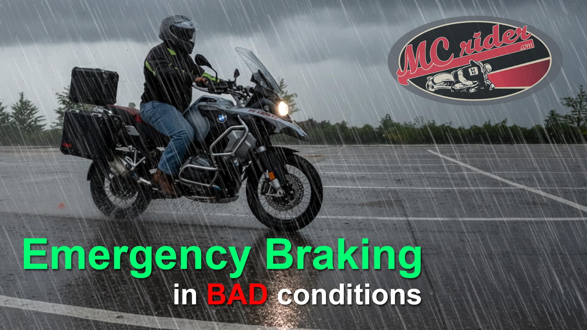 The Truth About Motorcycle Braking in BAD Conditions - MCrider